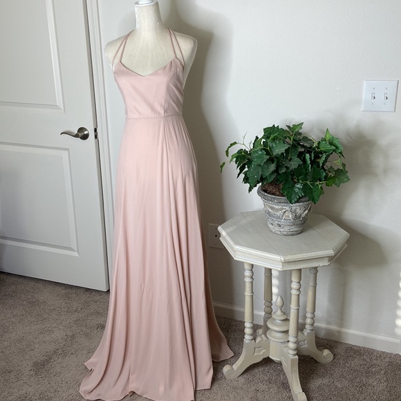 Show Me Your MuMu | Dresses | Beautiful Blush Pink Long Mumu Dress ...